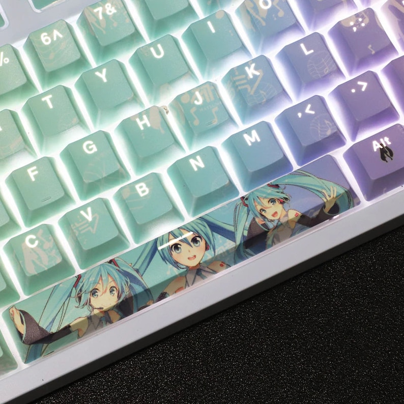 Pretty Anime Girl High End Keycap Set With 2 Version of - Etsy UK