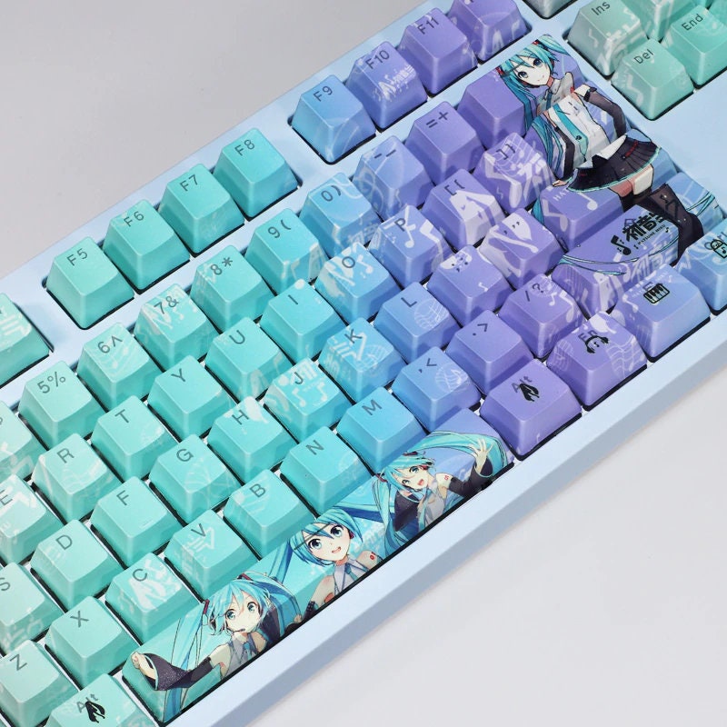 Pretty Anime Girl High End Keycap Set With 2 Version of - Etsy UK