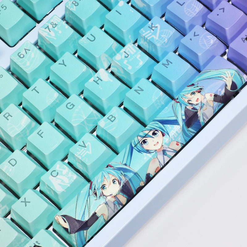 Pretty Anime Girl High End Keycap Set With 2 Version of - Etsy UK