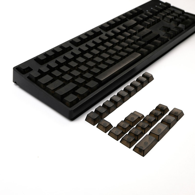 Black Translucent Side Printed Keycaps Cherry Profile - Etsy