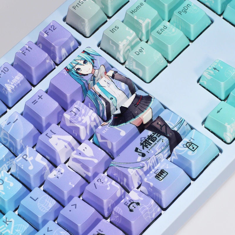 Pretty Anime Girl High End Keycap Set With 2 Version of - Etsy UK