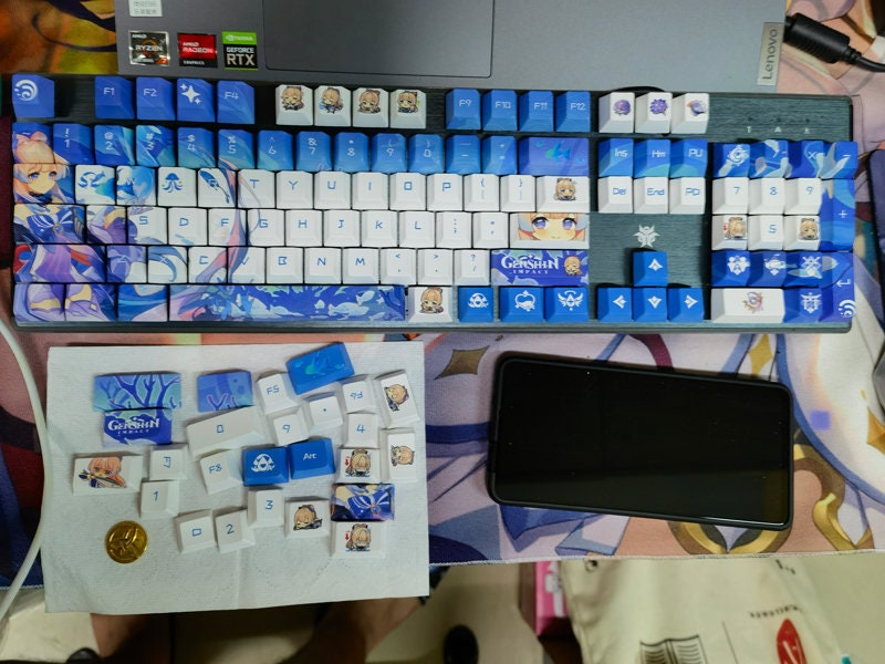 Anime Game Keyboard Cap Genshin Impact Nahida Kokomi Keycap - Etsy