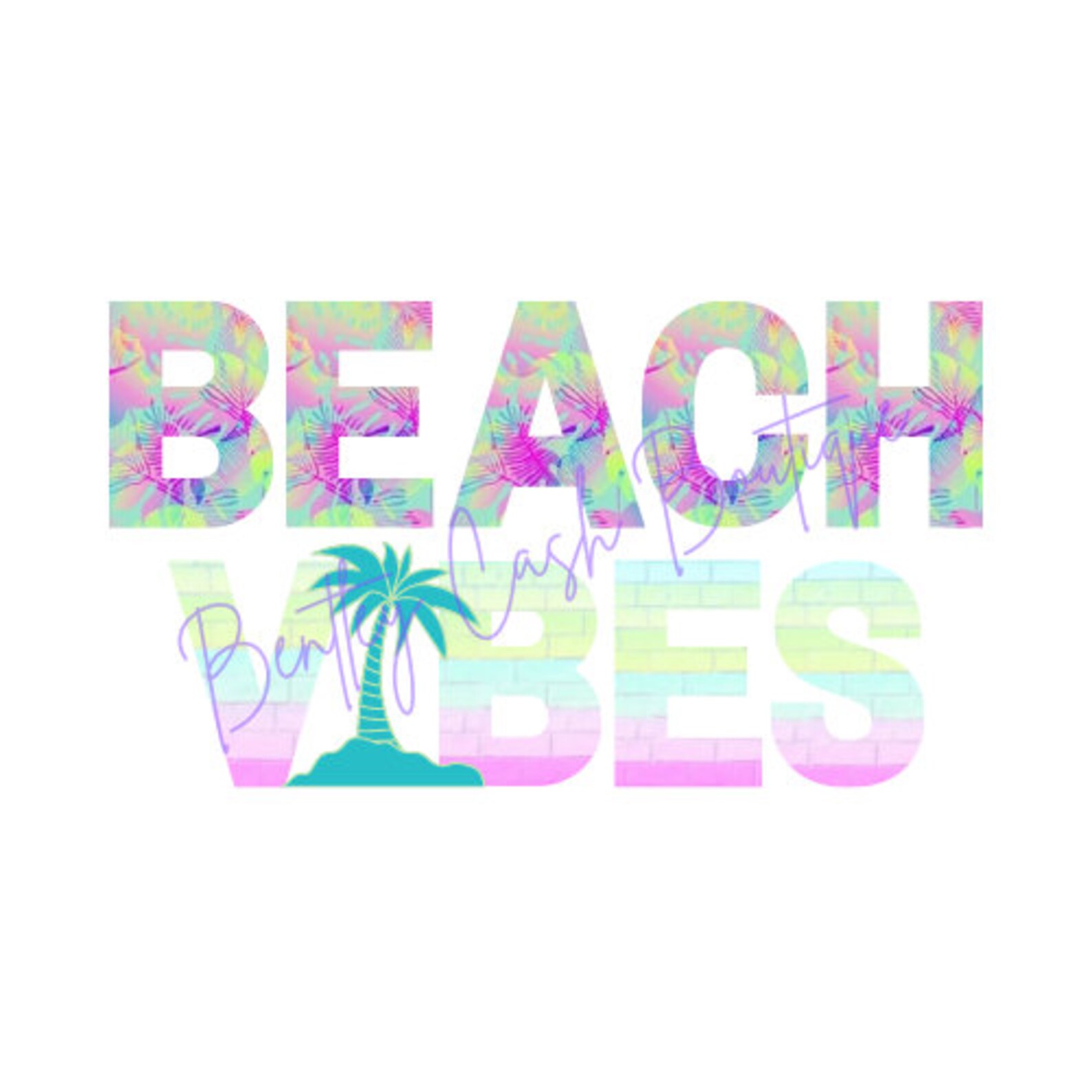 Beach Vibes Tropical PNG Digital Download - Etsy