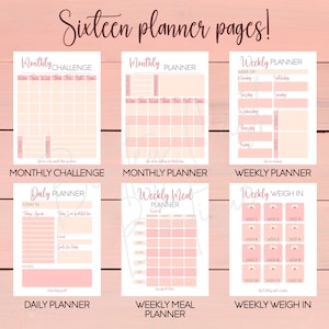 Self Care Planner Weight Loss Journey Daily Awareness - Etsy