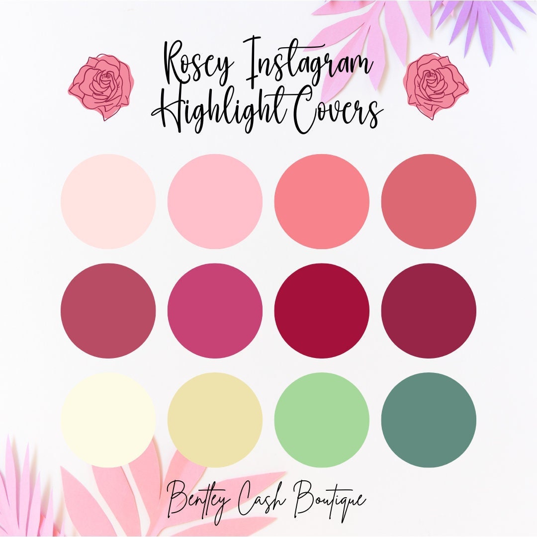 Rosey Instagram Highlight Covers - Rose Instagram Story Covers ...