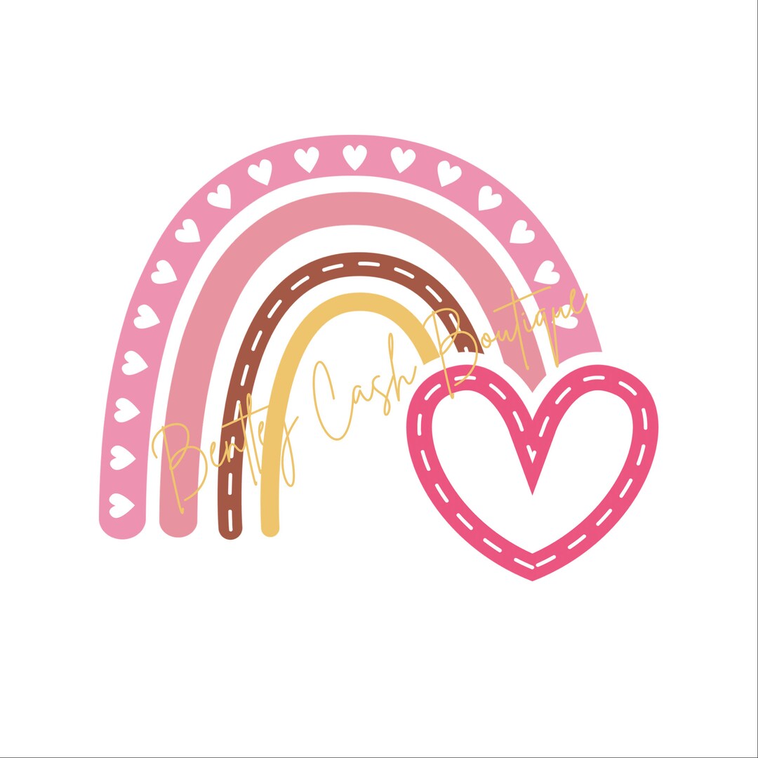 Valentine’s Day Heart Rainbow - PNG - Digital Download - Etsy