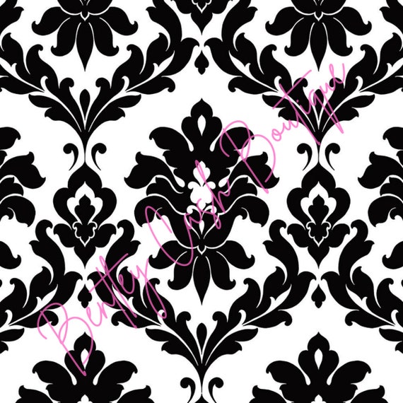 Damask Print Pattern SVG PNG Digital Download - Etsy