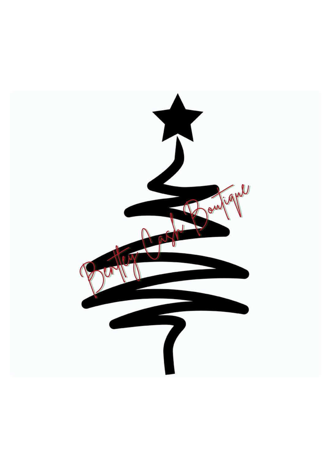 Christmas Squiggle Tree - SVG - Digital Download - Etsy