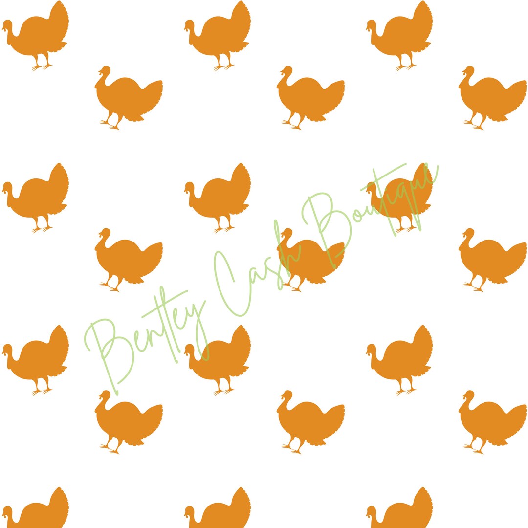 Thanksgiving Day Turkey Pattern - SVG, PNG - Digital Download - Etsy