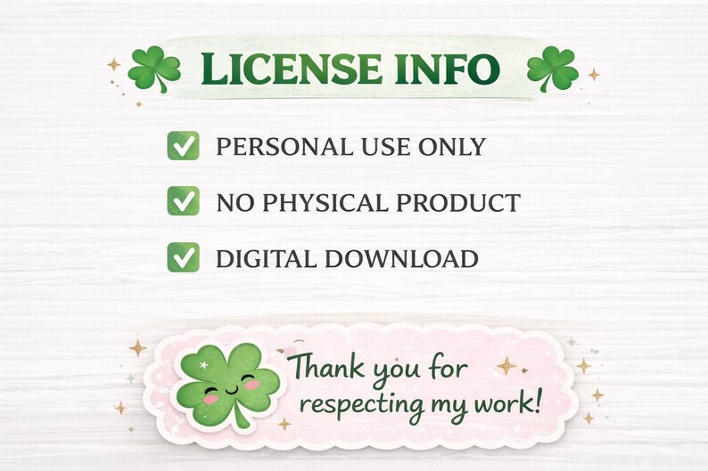 March Digital Stickers | St. Patrick's Day Planner Elements (digital ...