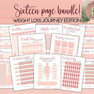 Self Care Planner Weight Loss Journey Daily Awareness - Etsy