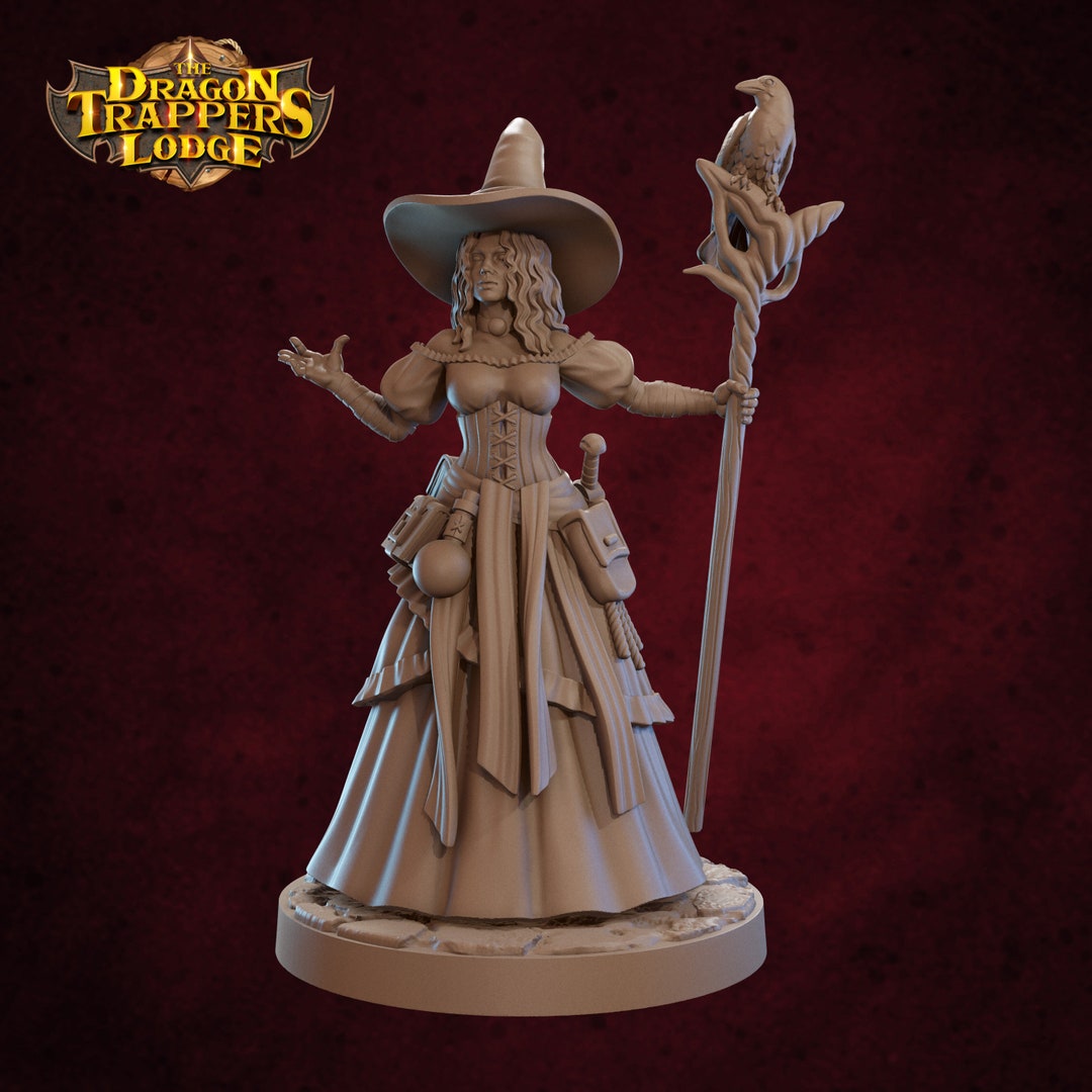 Lilith the Witch 32mm Scale Tabletop Unpainted Miniature - Etsy