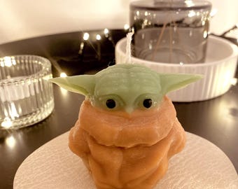 Star Wars Art Baby Yoda / Grogu Candle - Etsy