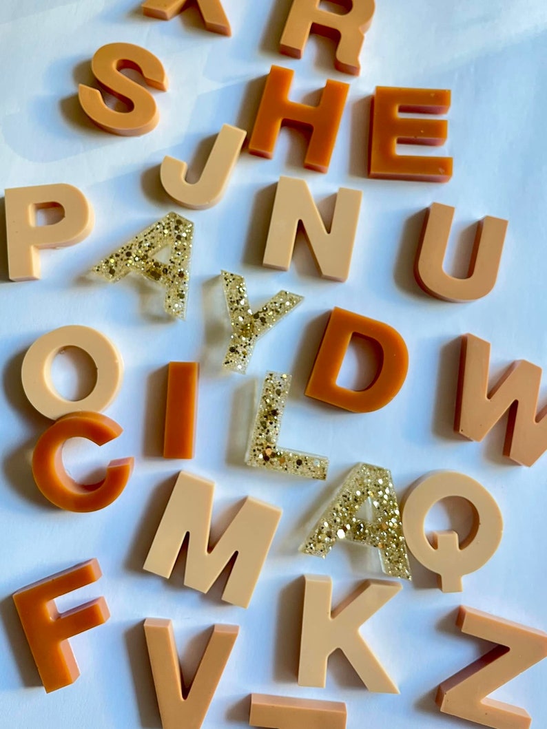 MAGNETIC Alphabet Sensory Play Alphabet Fridge Magnets - Etsy