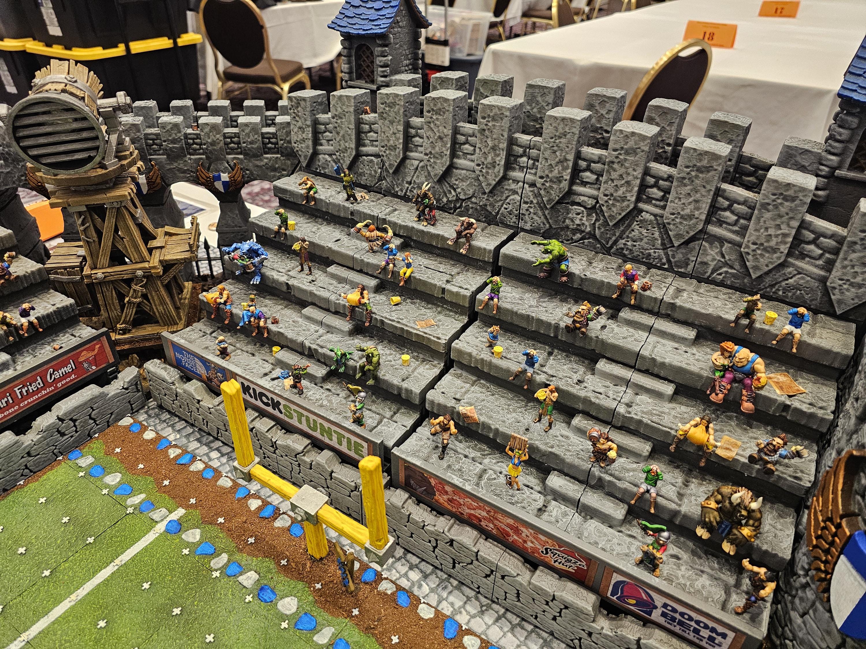 3D Printed - Blood Bowl Stadium (pitch IS Included) - Etsy