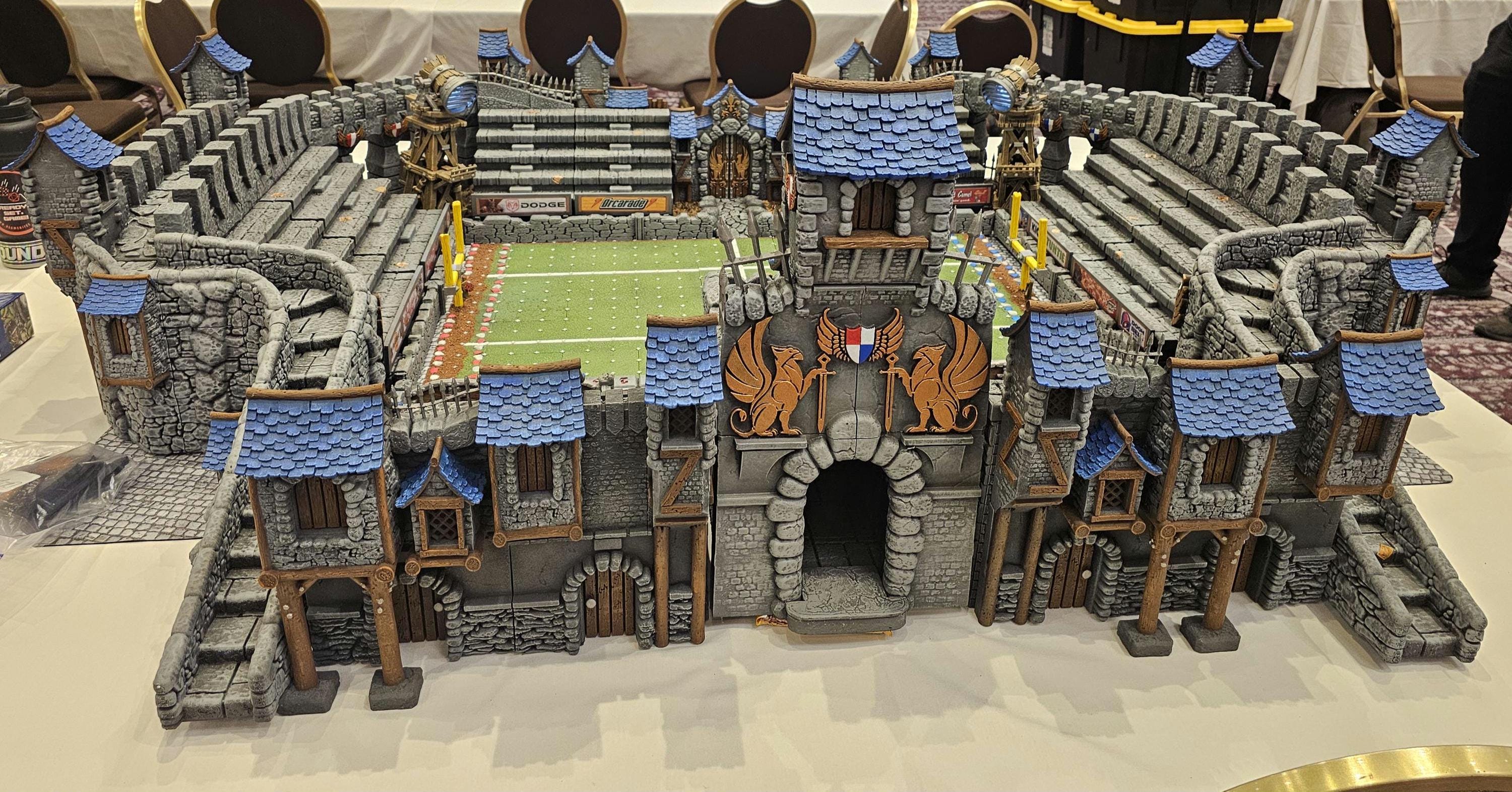 3D Printed - Blood Bowl Stadium (pitch IS Included) - Etsy