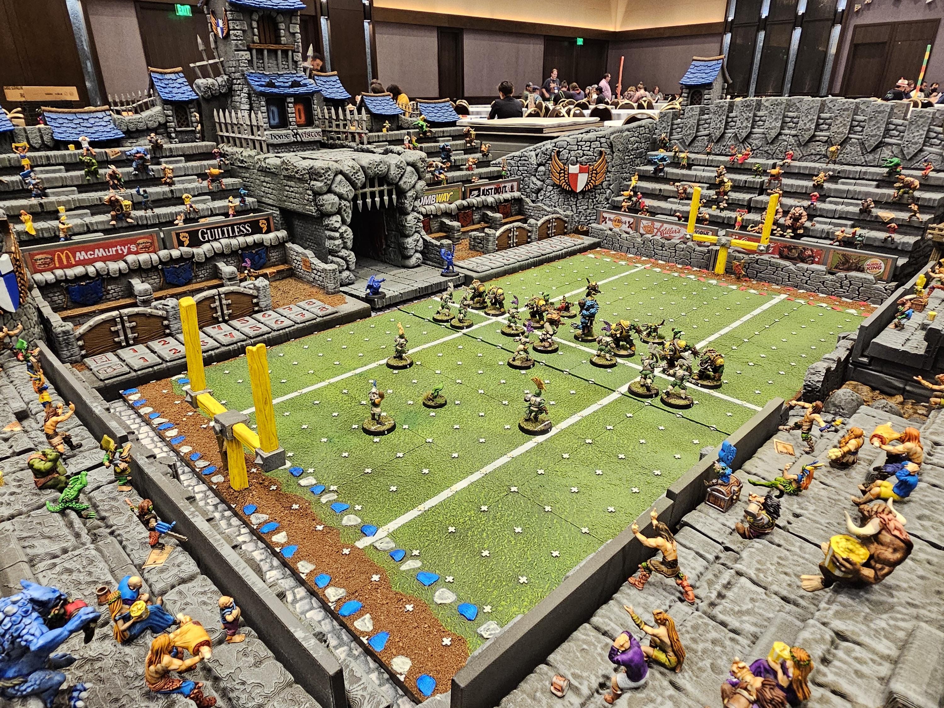 3D Printed - Blood Bowl Stadium (pitch IS Included) - Etsy