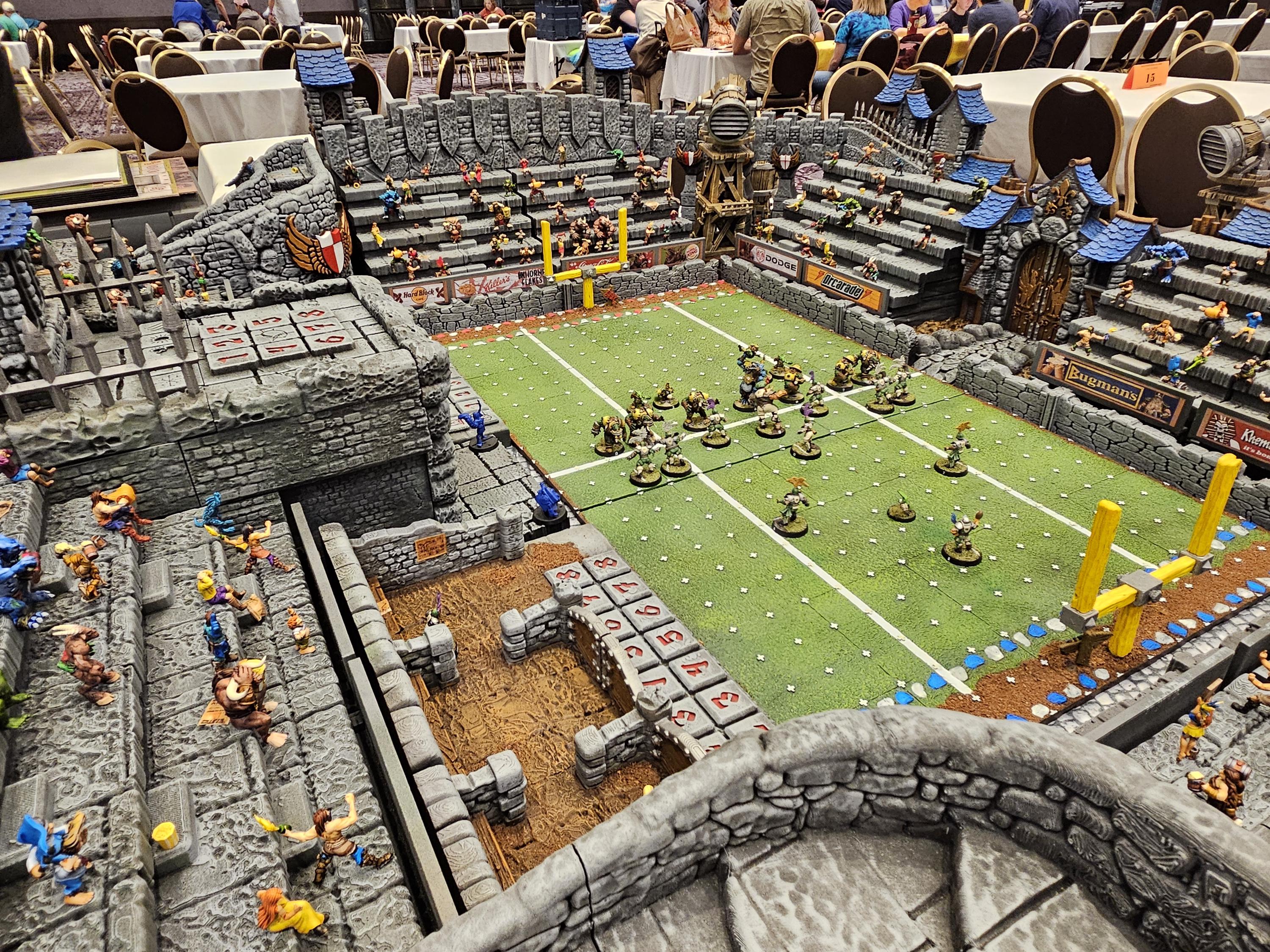 3D Printed - Blood Bowl Stadium (pitch IS Included) - Etsy