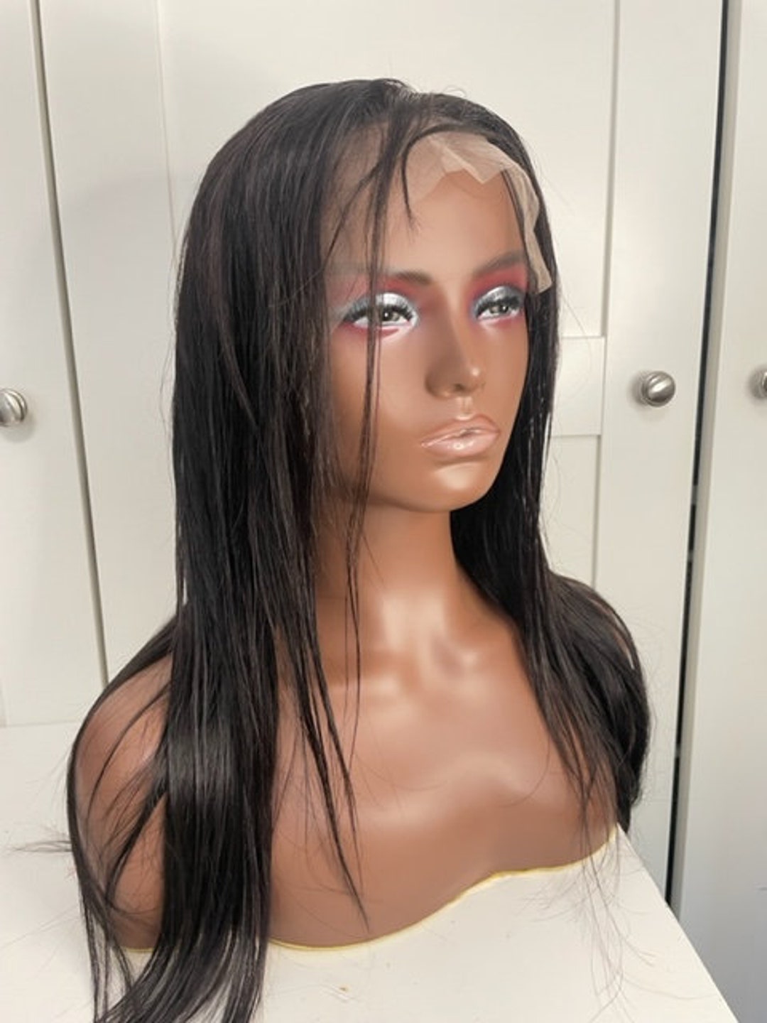 13x 4 Full Lace Front Lace Wig Pre-plucked Natural Hair in Straight ...