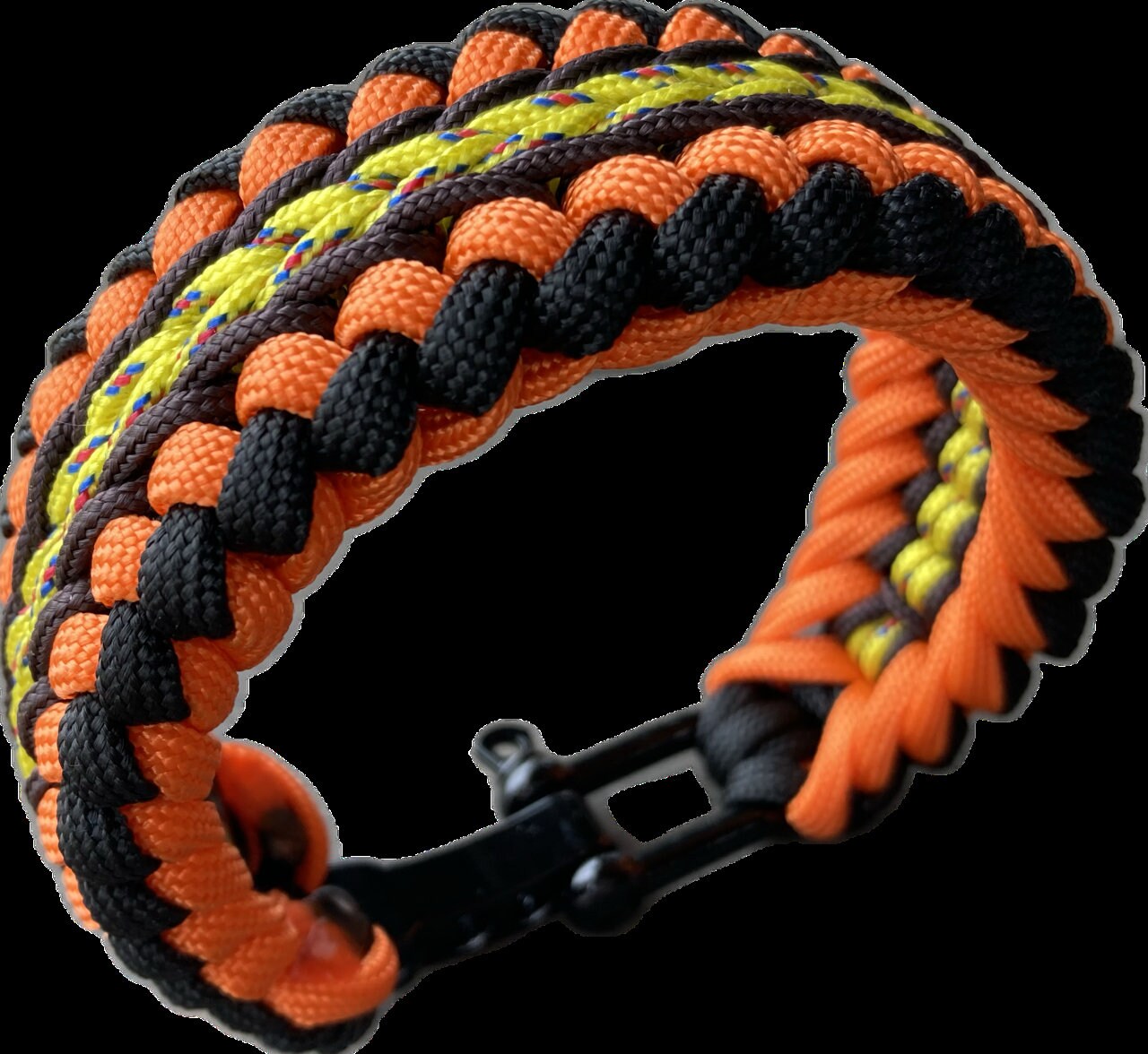 4 Colored Thick and Wide Paracord Bracelet With Adjustable Buckle - Etsy