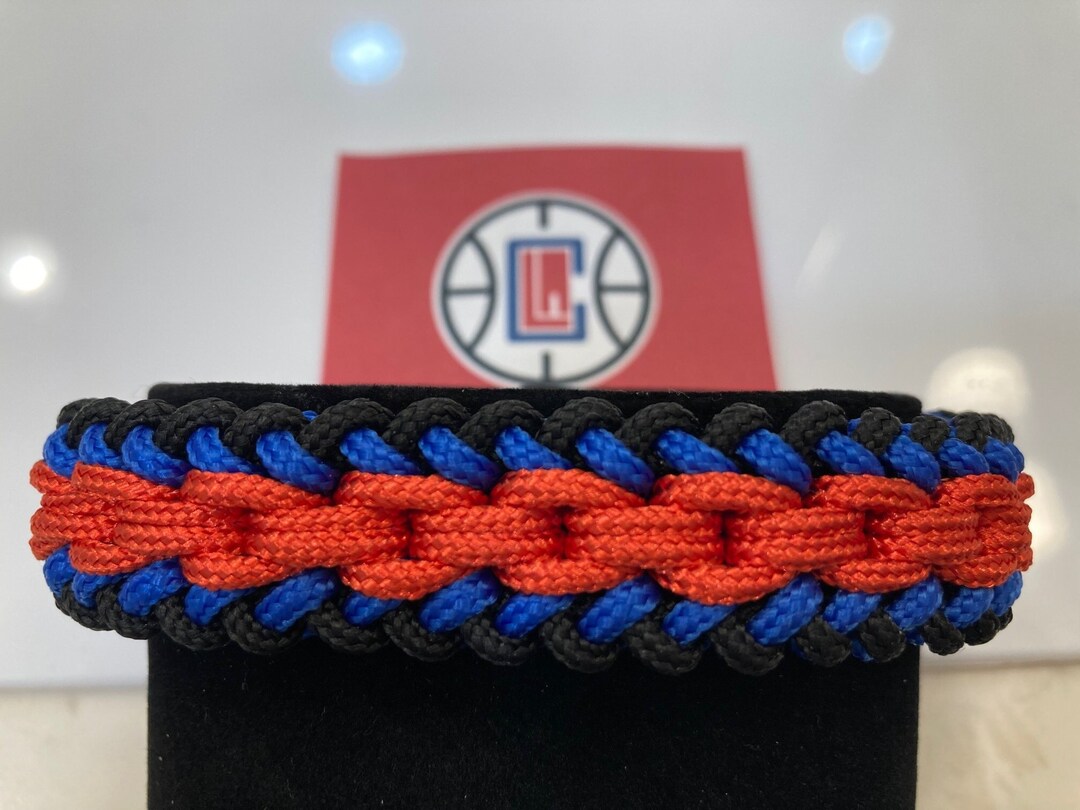 NBA Los Angles Clippers Bracelet, Paracord Bracelet for Clippers Fan ...