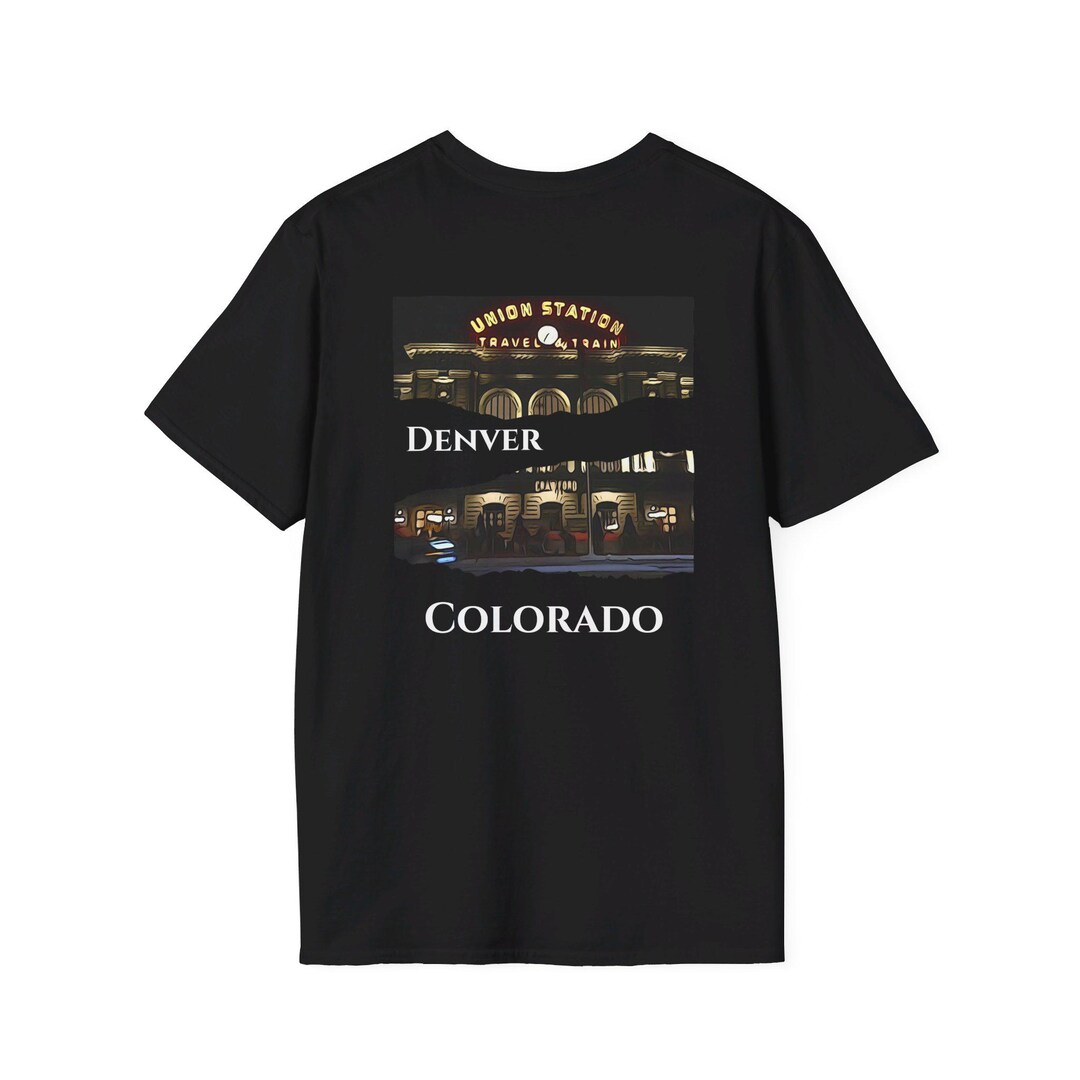 Union Station Denver Colorado T-shirt dark Alternative Design Denver ...