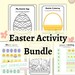 Easter Activity Bundle, Easter Worksheet Set, Coloring, Printable ...