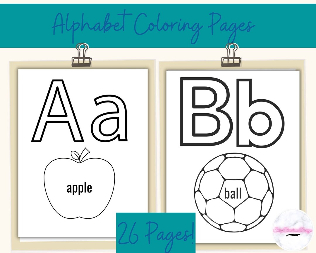 26 Printable Alphabet Coloring Pages, Coloring Book, Coloring Page ...