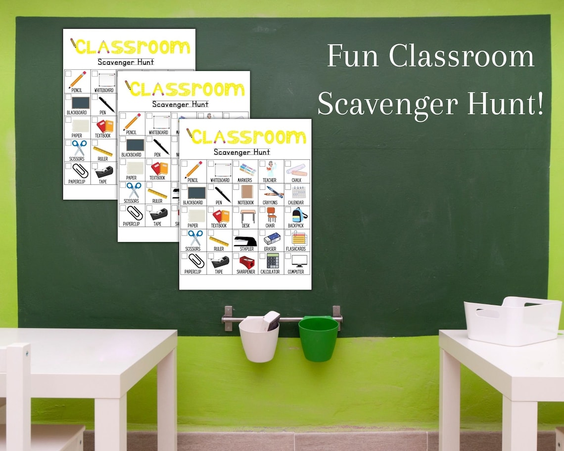 Printable Scavenger Hunt, Classroom Scavenger Hunt, Indoor Scavenger ...