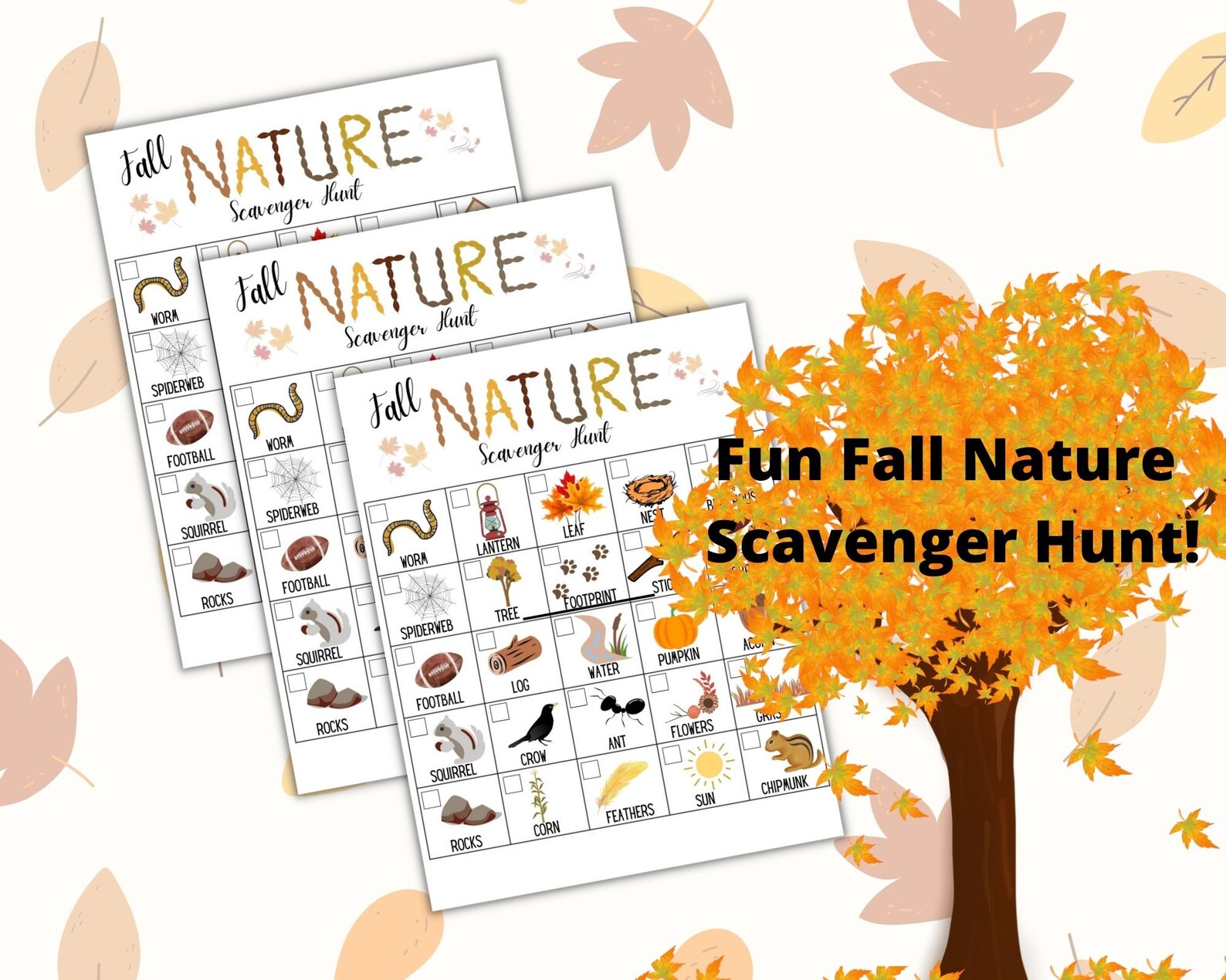 Printable Scavenger Hunt, Nature Scavenger Hunt, Outdoor Scavenger Hunt ...