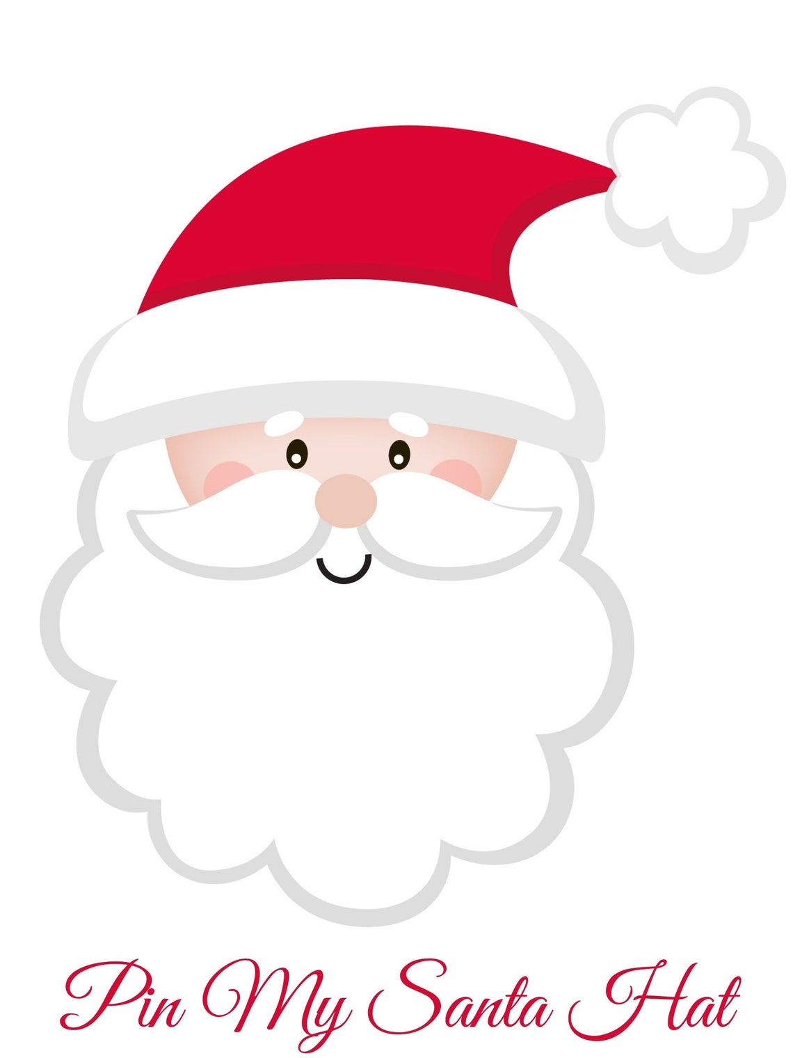 Christmas Pin the Hat on SANTA! Printable Download - Fun Christmas ...