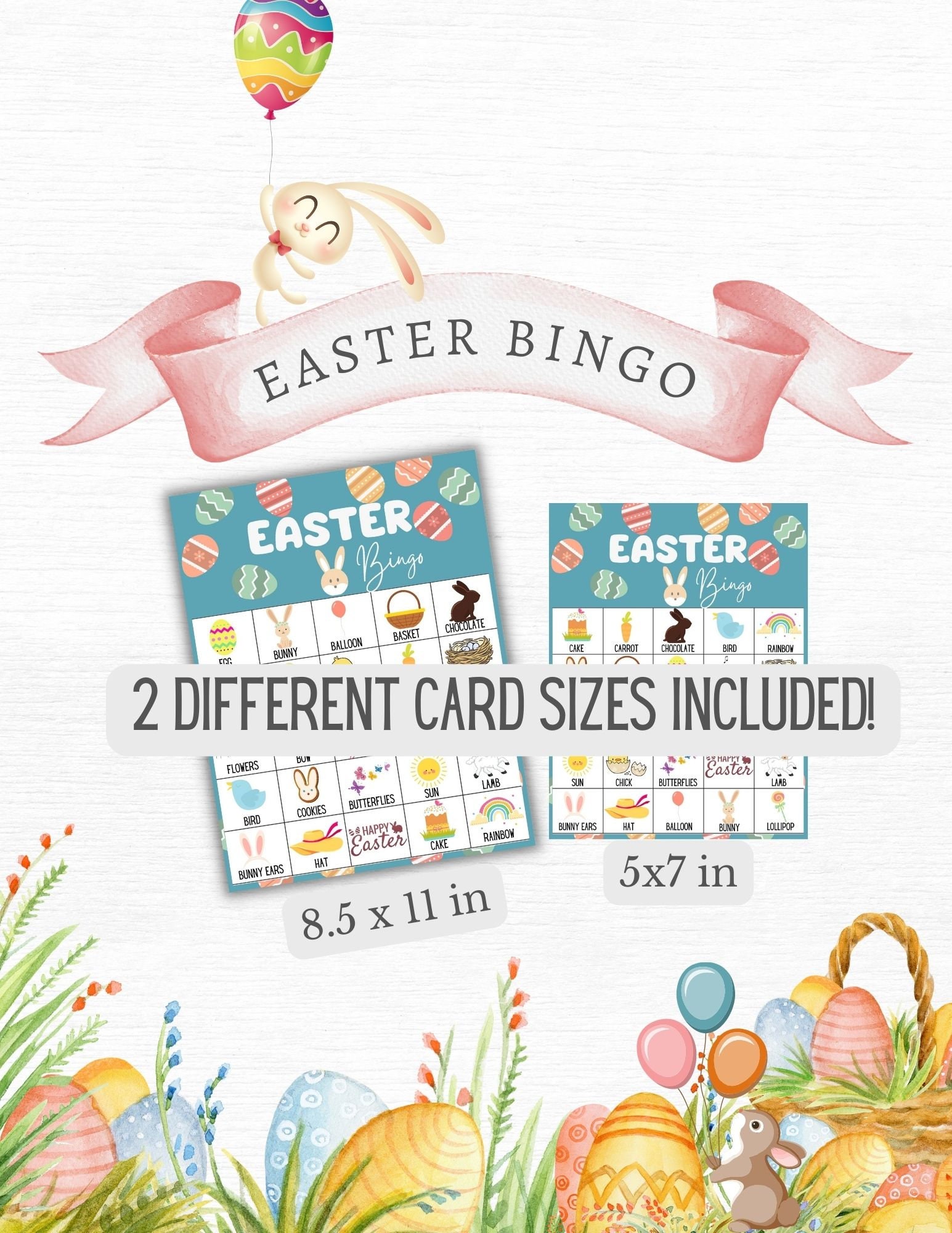 Spring Bingo, Springtime Bingo, Printable Spring Bingo, Instant ...