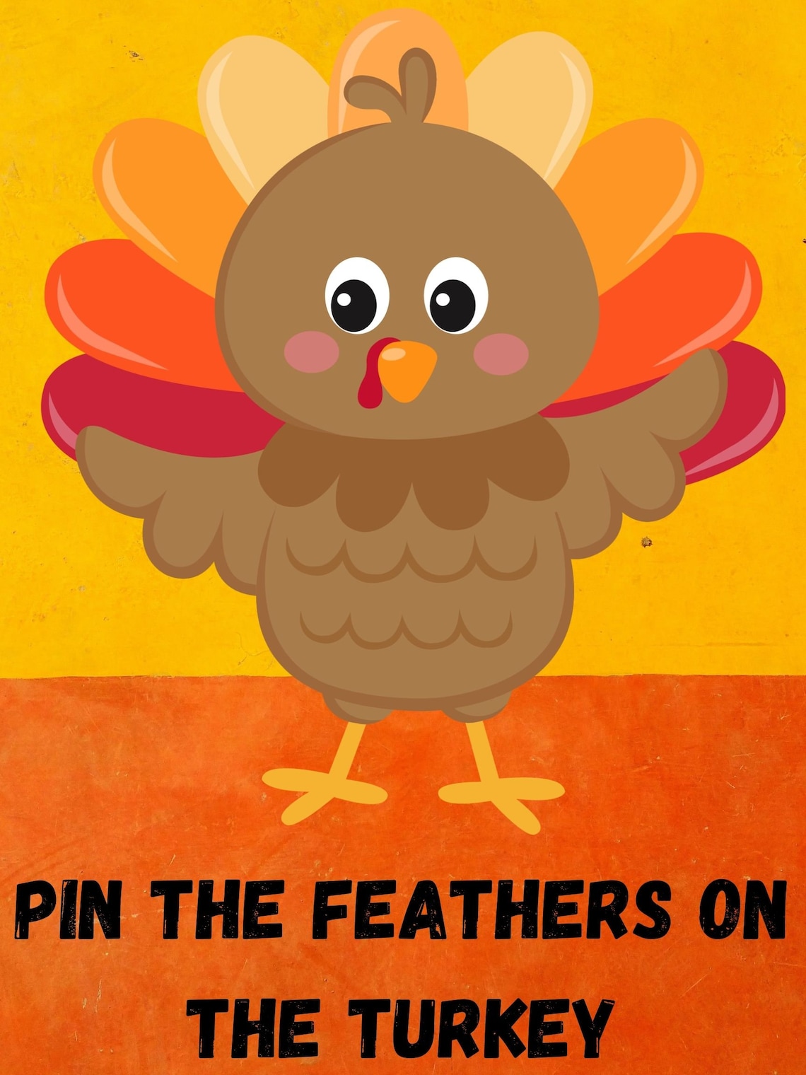 Bundle of Thanksgiving Day Pin the Turkey Games! Digital Pin the Turkey ...