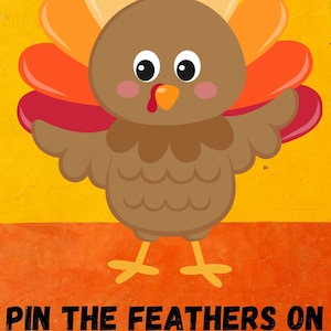 Bundle of Thanksgiving Day Pin the Turkey Games! Digital Pin the Turkey ...