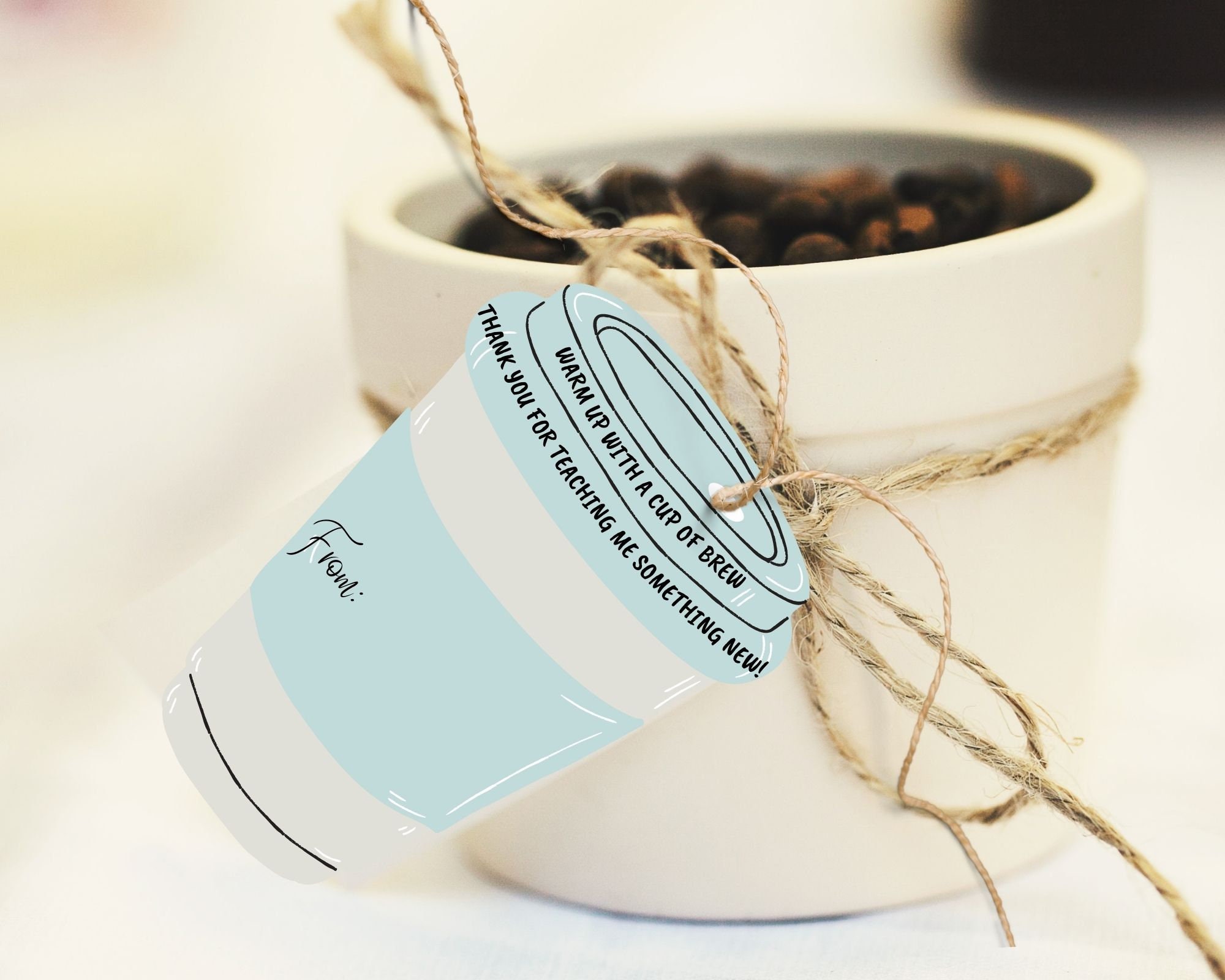 Teacher Gift, Teacher Appreciation Gift, Gift Tag, Thank You for ...