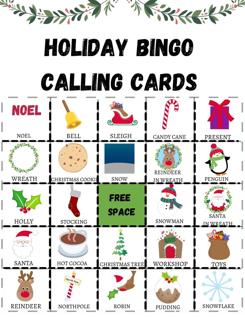 Holiday Party Bingo! Instant Download Unique Cards Teachers and ...
