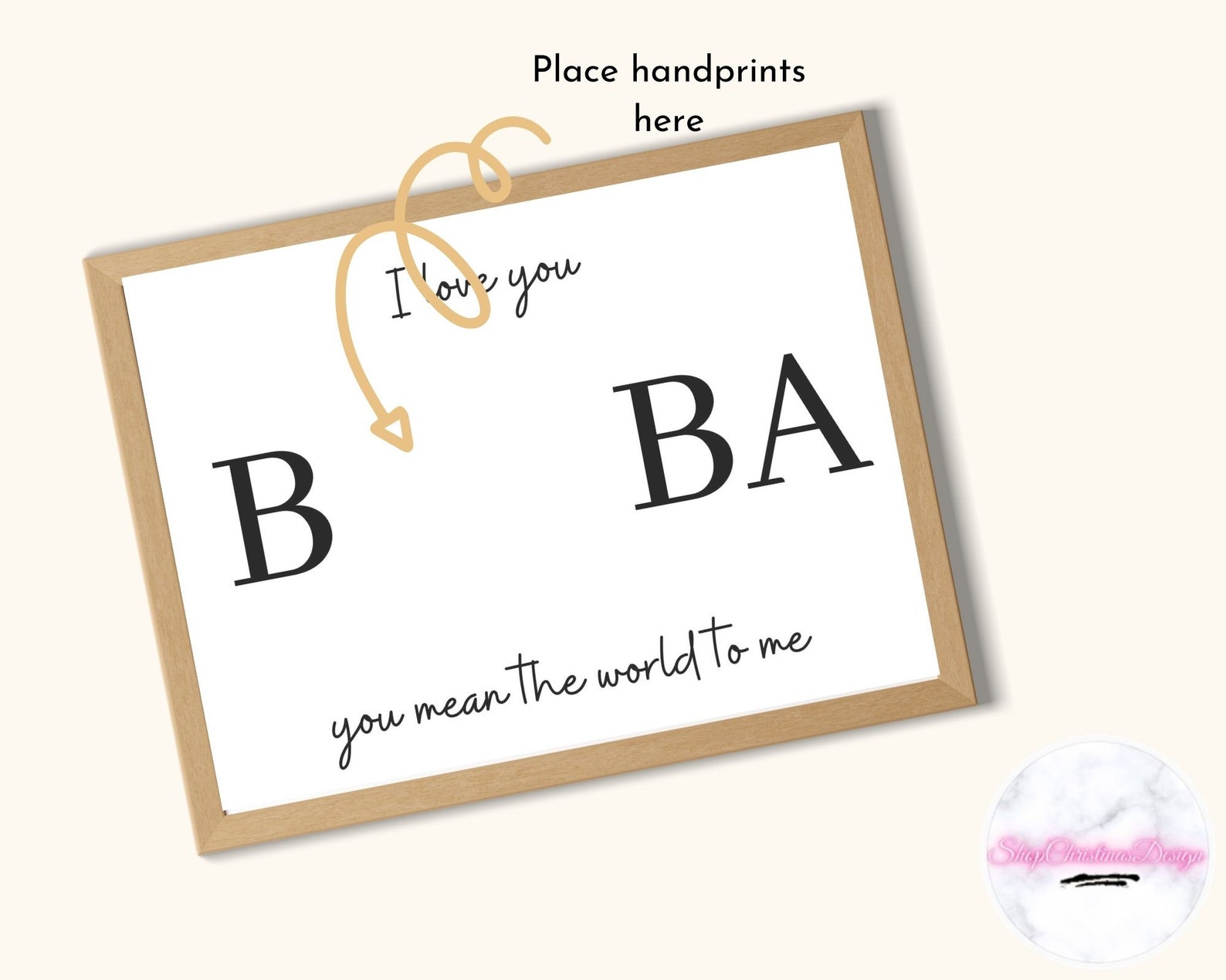 Handprint Art Craft, Baba I Love You, Daddy Father's Day, Kids Baby ...