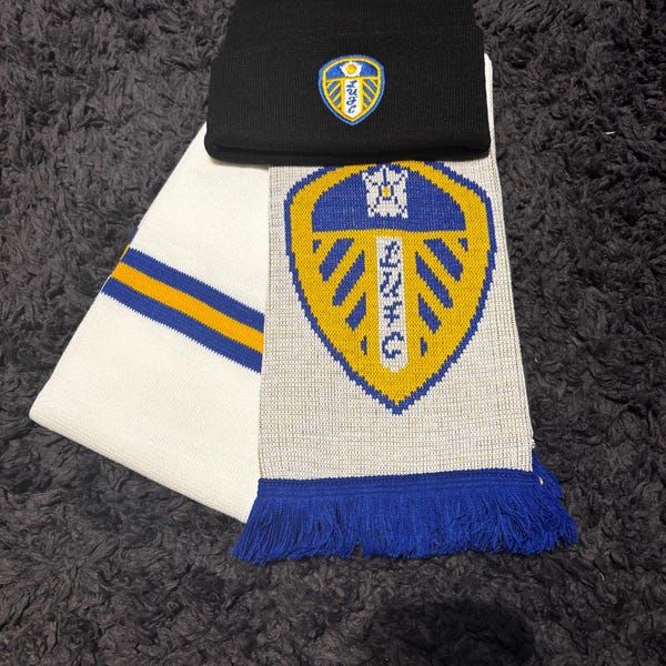 Leeds United Scarf - Etsy UK
