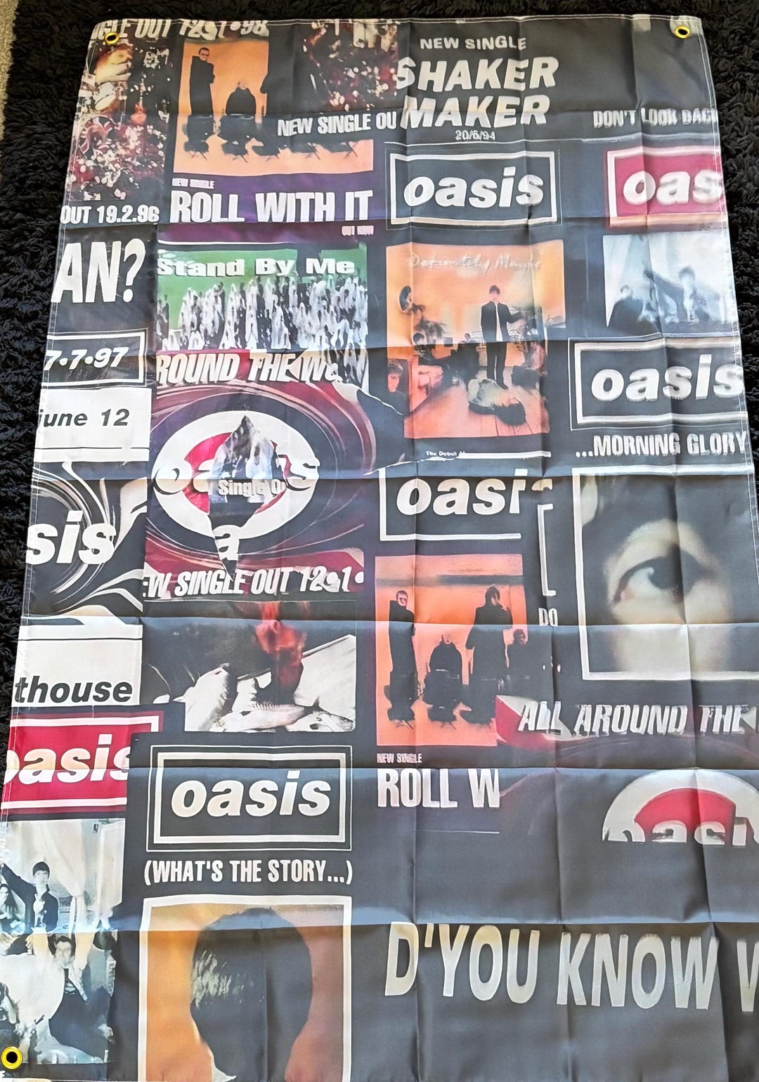 Oasis Band Flag .multi Poster Flag .5ft X 3ft Size .2025 Live Tour - Etsy