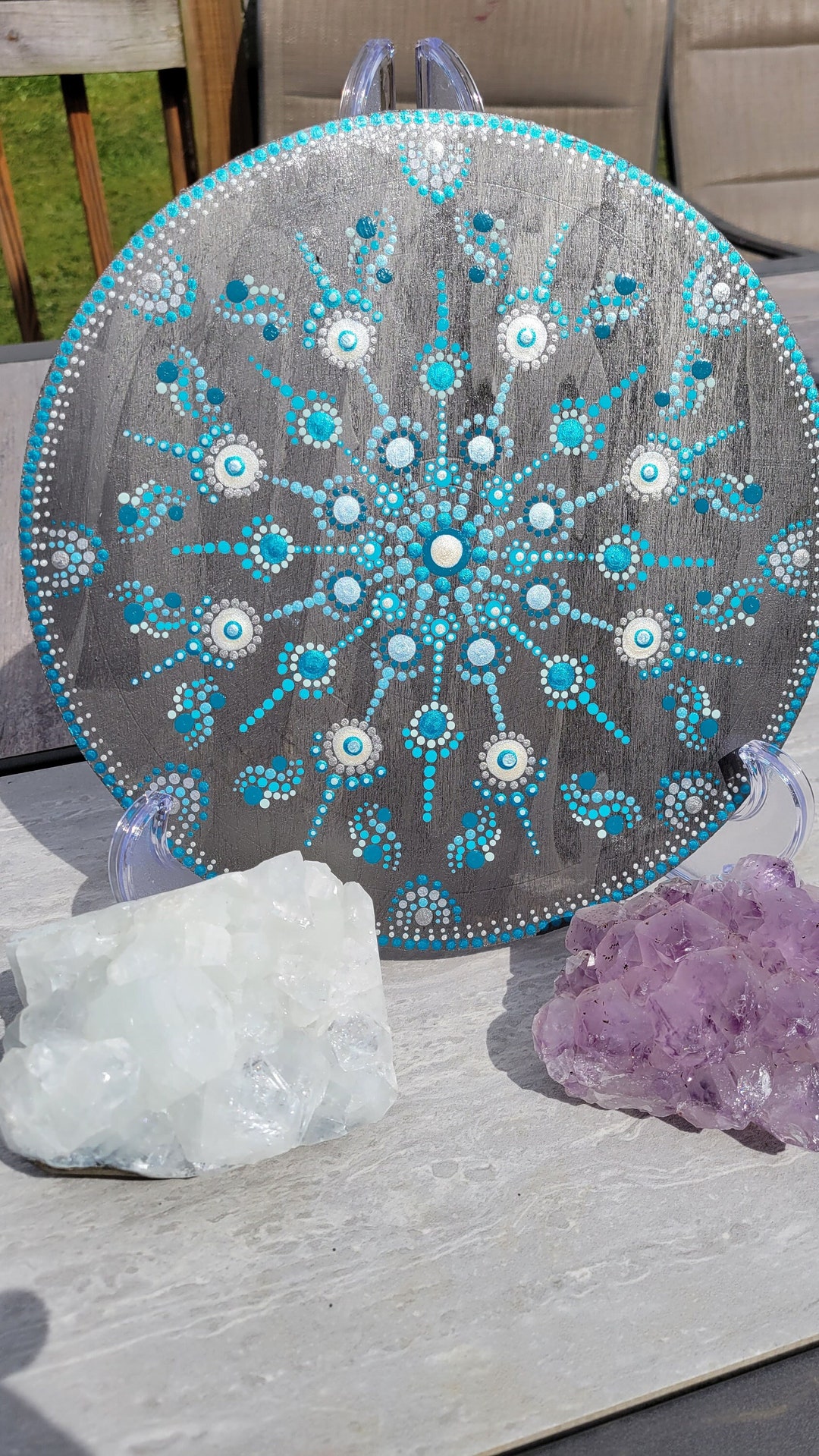 Hand-painted Dot Mandala 10 Wooden Plaque Mandala Art Wall Hanging Wall ...
