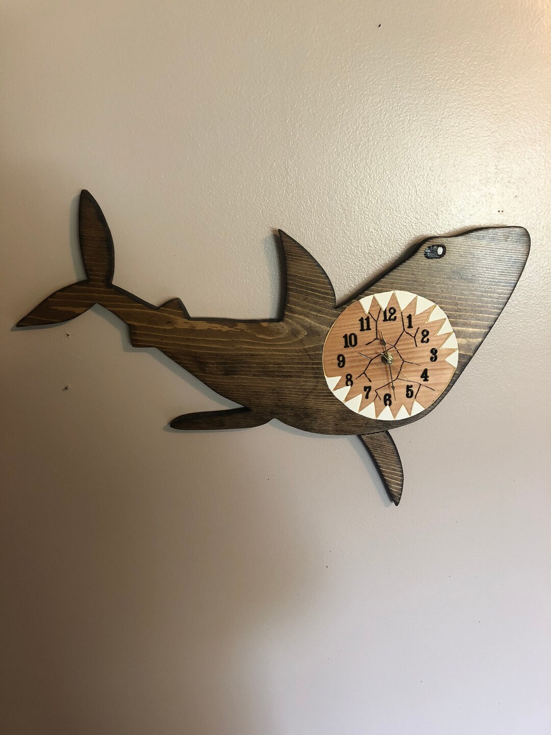 Sharky Clock - Etsy
