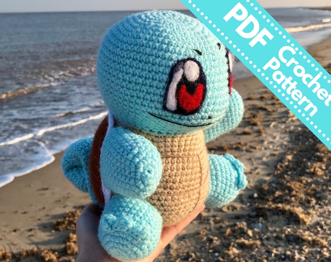 Squirtle Crochet Pattern Amigurumi Pokemon PDF File - Etsy