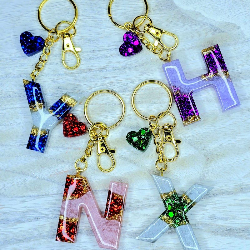 Resin Keychain - Etsy