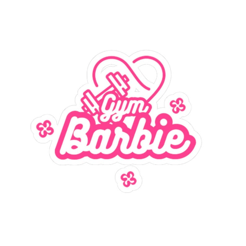 Gym Barbie Kiss-cut Stickers, Exercise Stickers, Workout Stickers ...