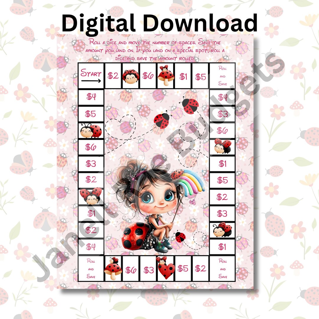 Lady Luck Board Game | Digital Download - Etsy