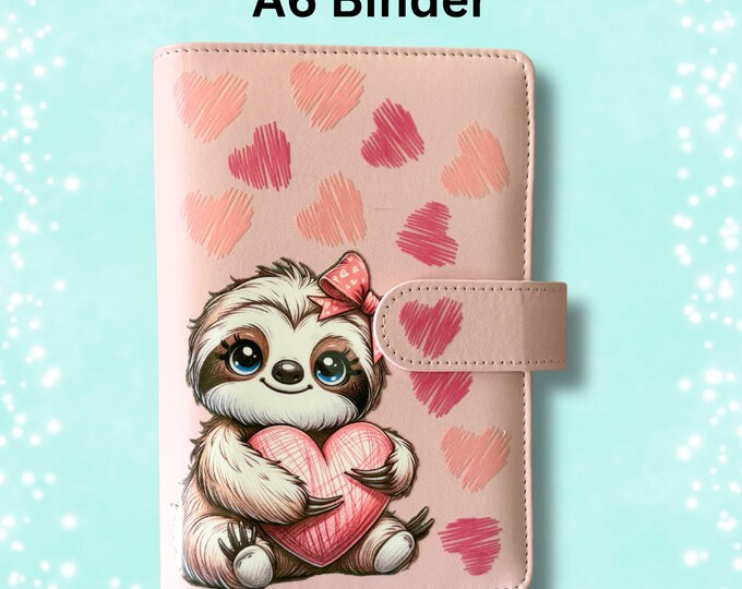 Sloth Savings Binder With 12 Envelopes, 4 Challenges - Etsy