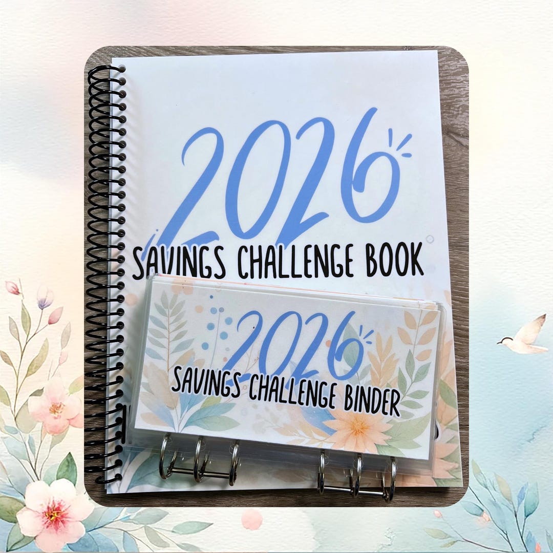 2026 Savings Challenge Book With Binder - Etsy