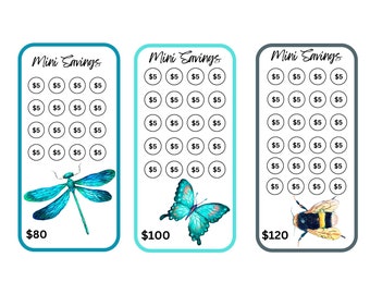 Woodland Creature Mini Savings Challenge Digital Download - Etsy