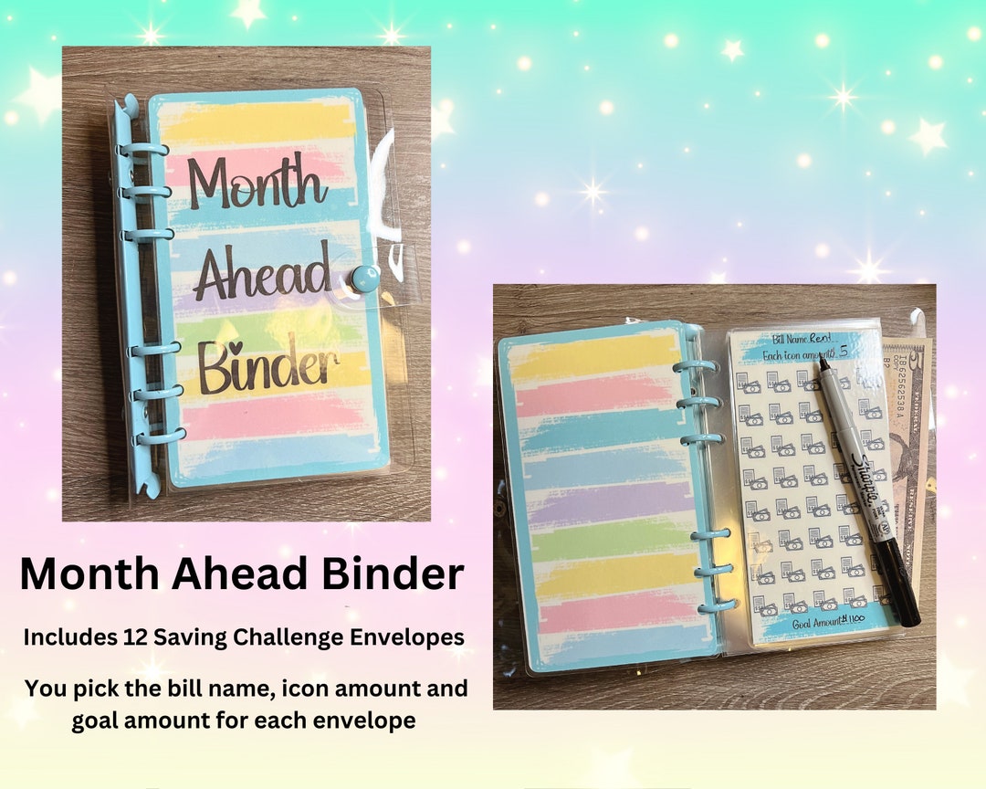 Month Ahead Binder | Low Income - Etsy