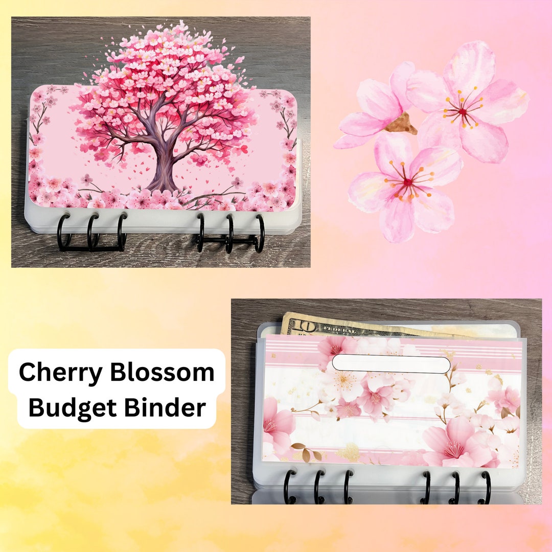 Cherry Blossom Budget Binder With 12 Envelopes - Etsy